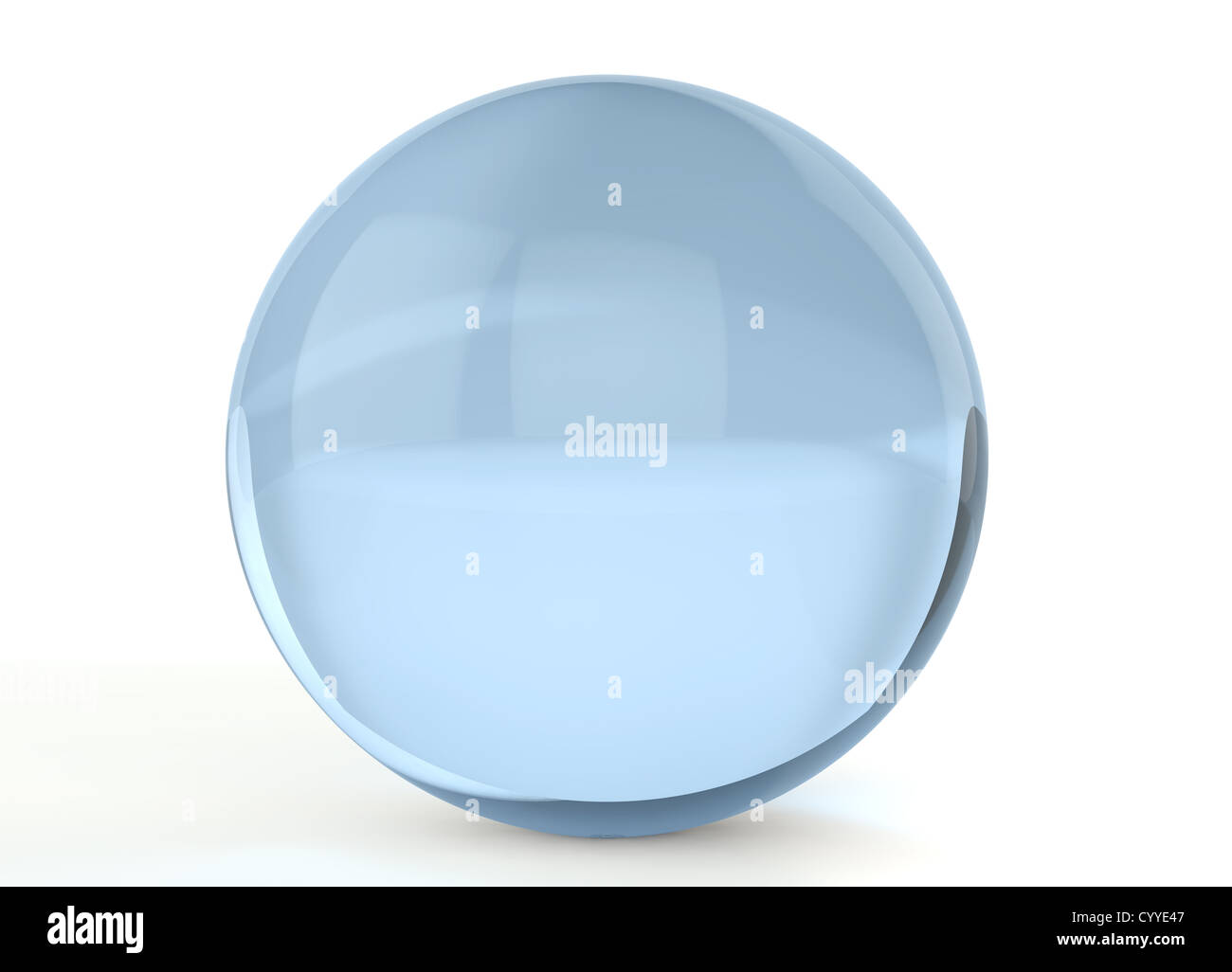 Magic crystal ball isolated on white background Stock Photo - Alamy