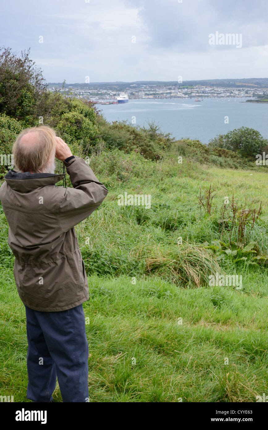 Looking out over the Fal river Stock Photo - Alamy