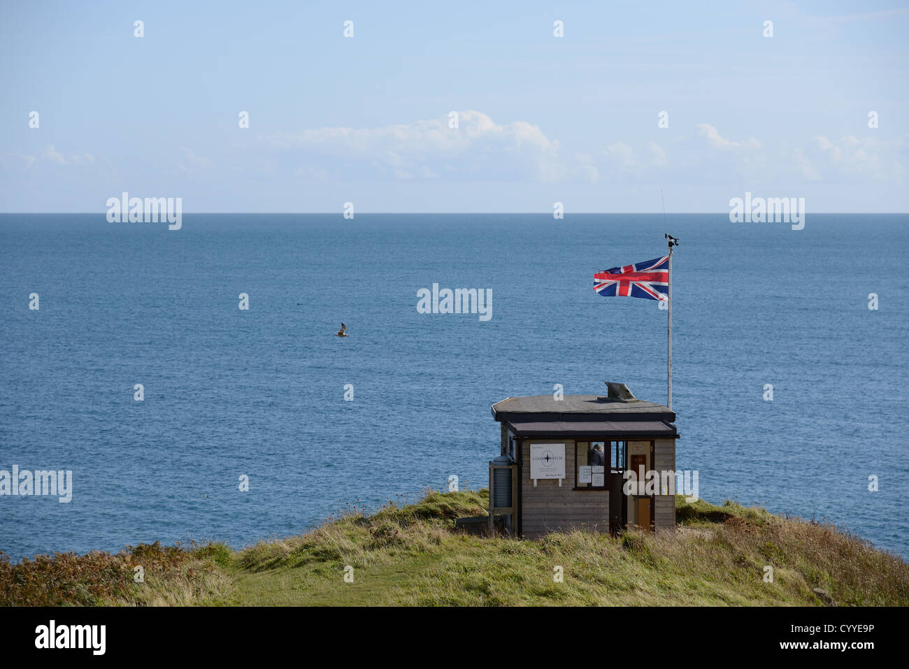 The Coastwatch coastguard station at Gerrans Bay Stock Photo - Alamy