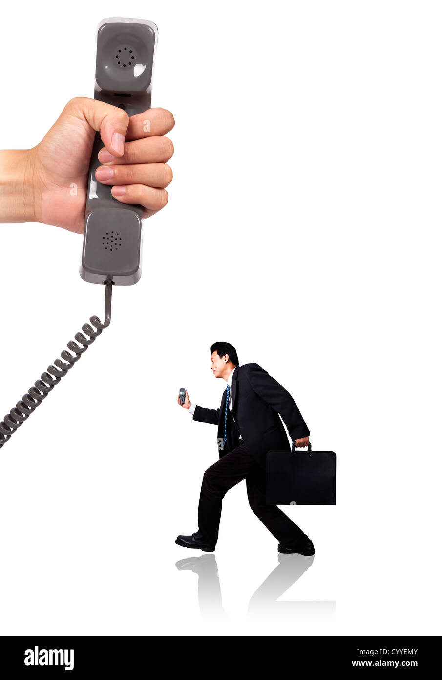 Young man customer support Cut Out Stock Images & Pictures - Alamy