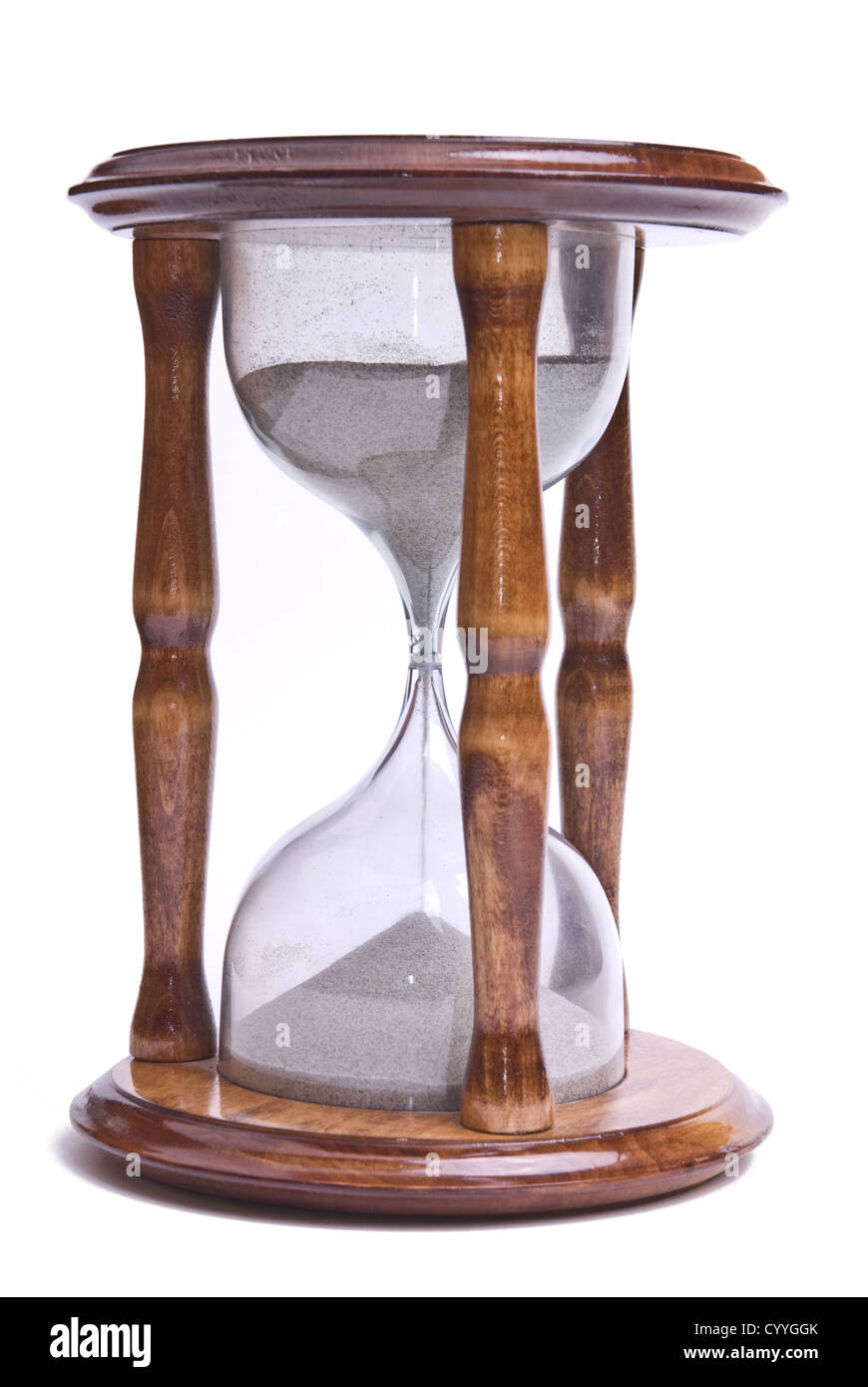 Hourglass sand falling Cut Out Stock Images & Pictures - Alamy