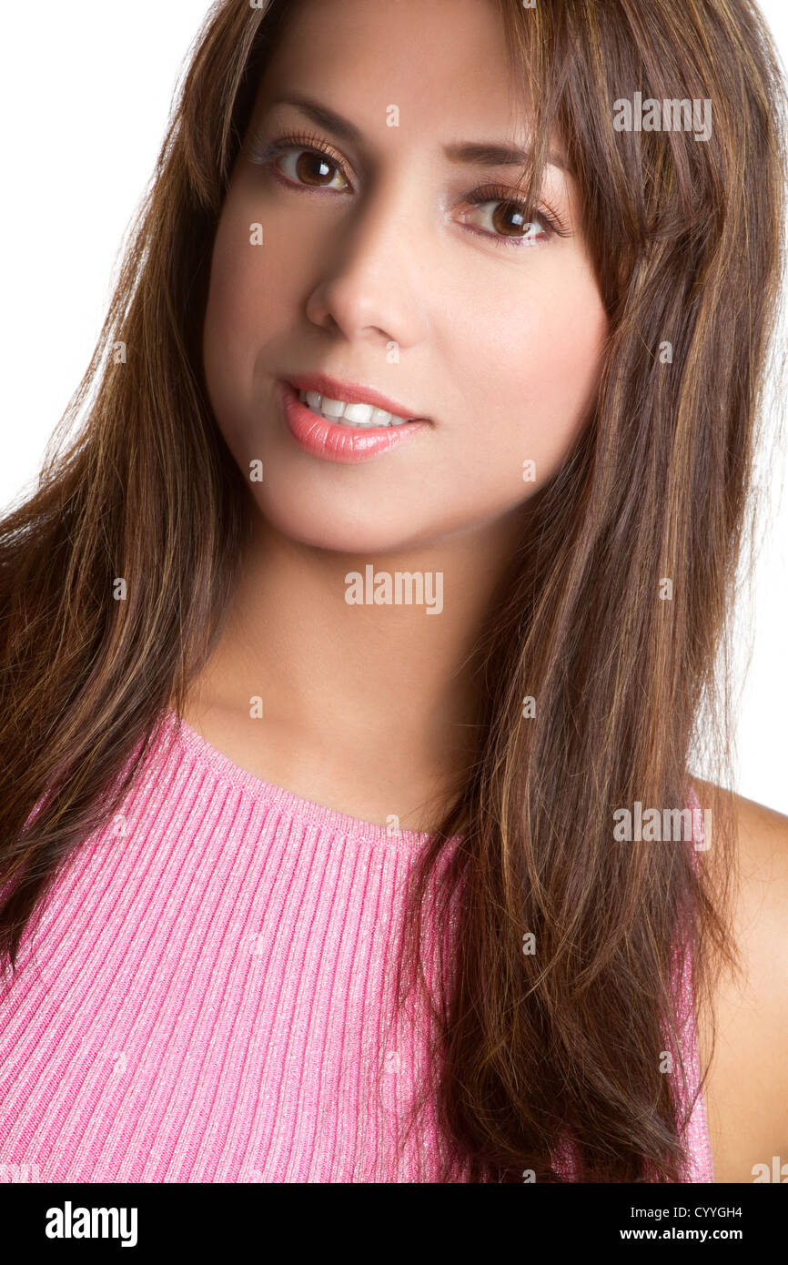 Latina Woman Headshot Stock Photo - Alamy