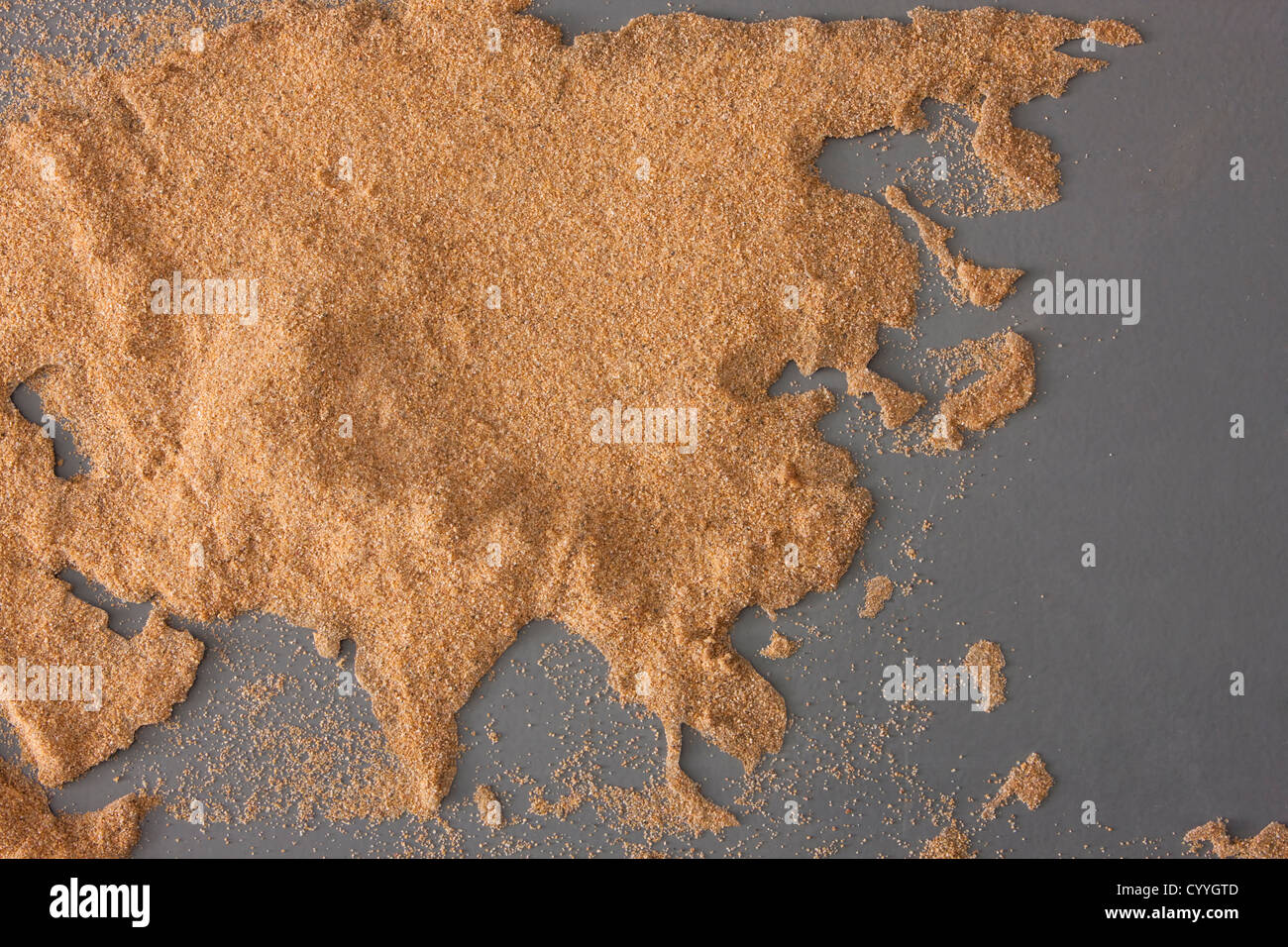 Map of Asia made of sand Stock Photo - Alamy