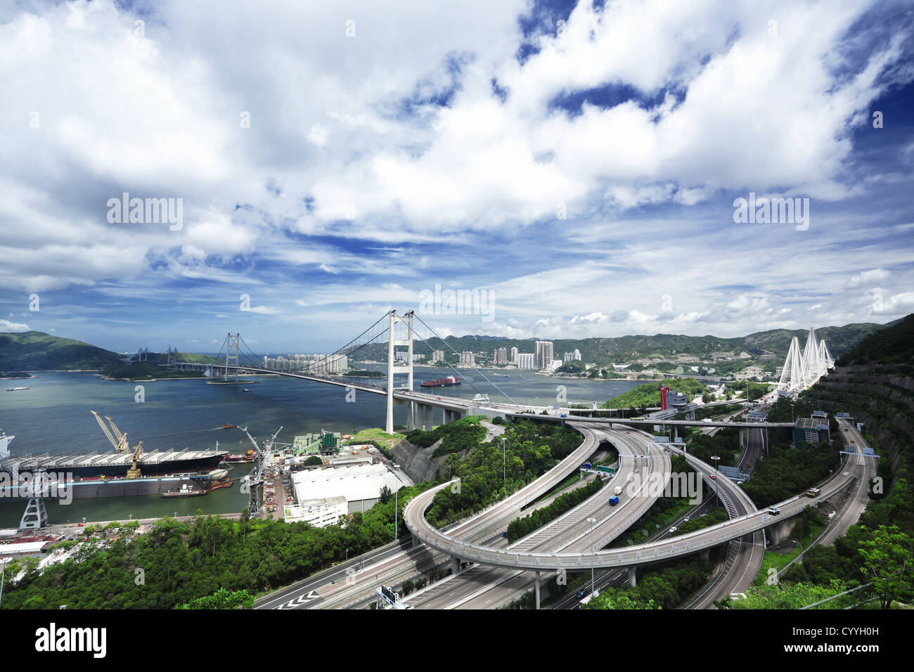 Tsing Ma Bridge Stock Photo - Alamy