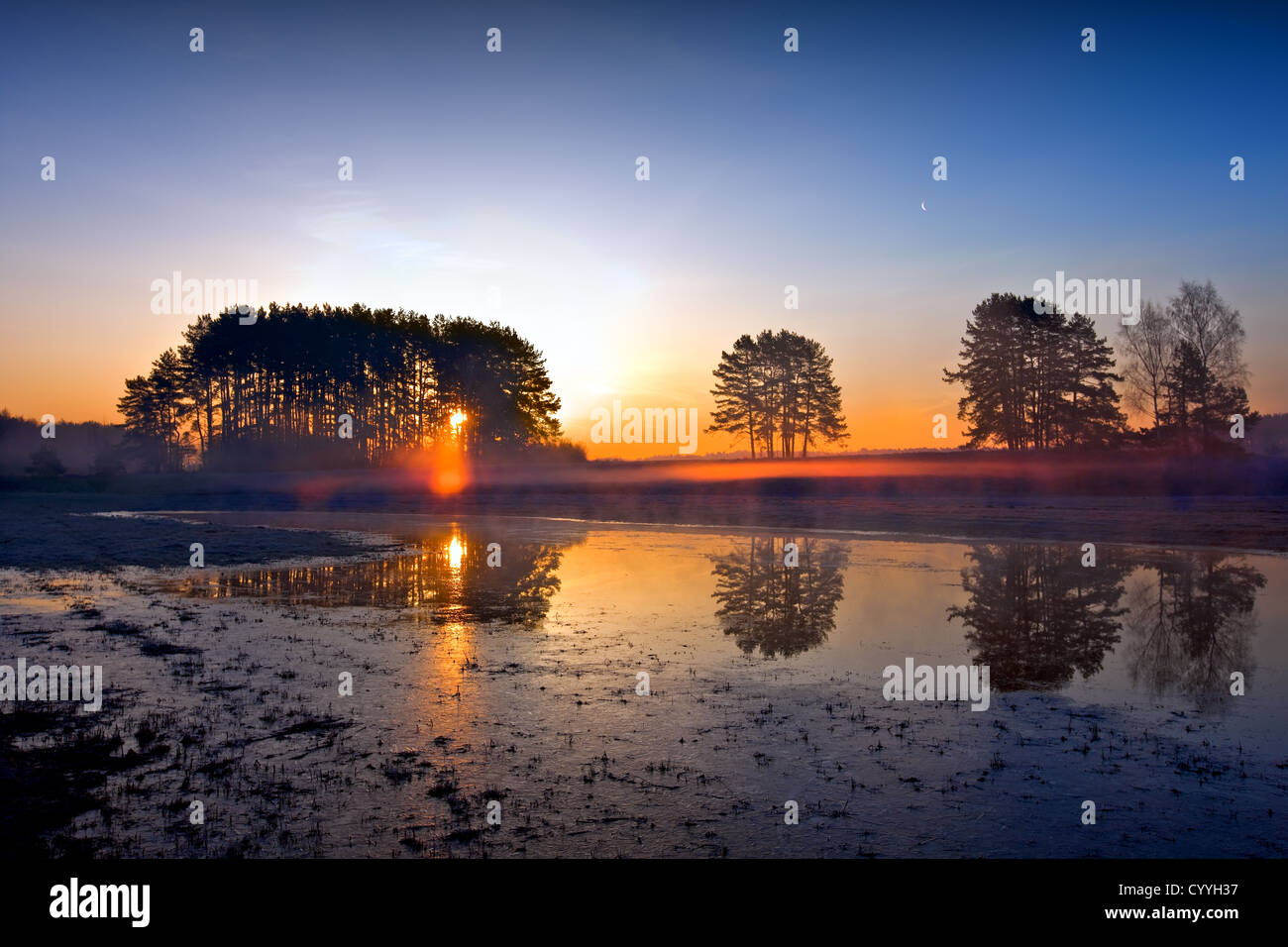 Beautiful sunrise on spring hi-res stock photography and images - Alamy
