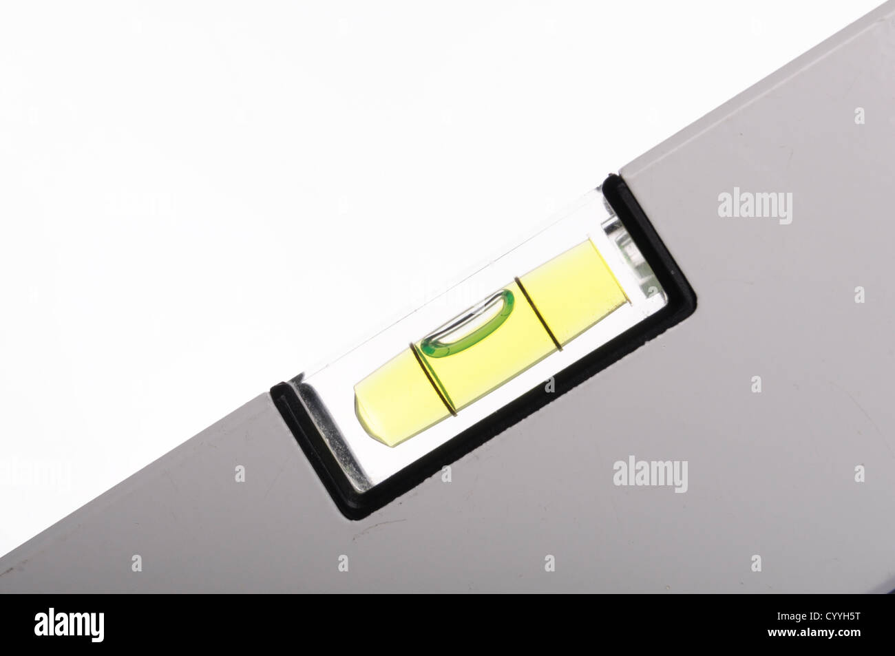 level bubble showing measurement or construction concept Stock Photo ...