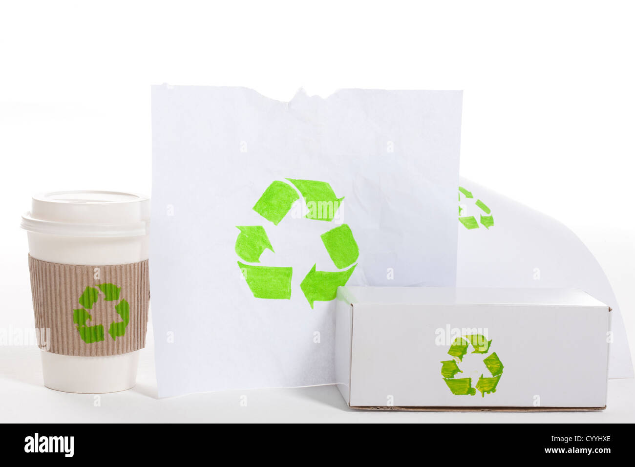 Recycling paper products Stock Photo - Alamy