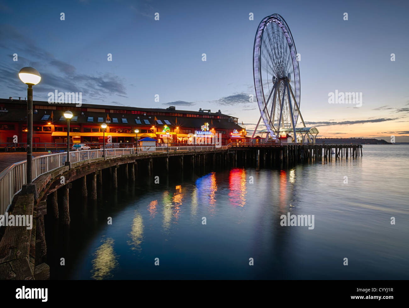 The Seattle Great Wheel Stock Photo - Alamy