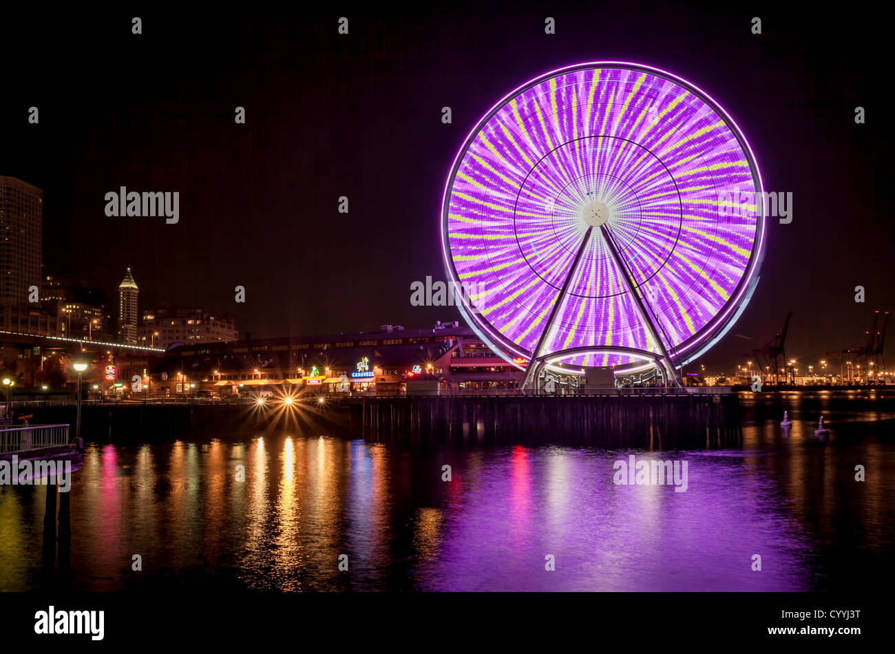 The Seattle Great Wheel Stock Photo - Alamy
