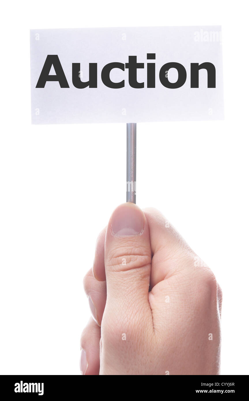 Auction paper hi-res stock photography and images - Alamy