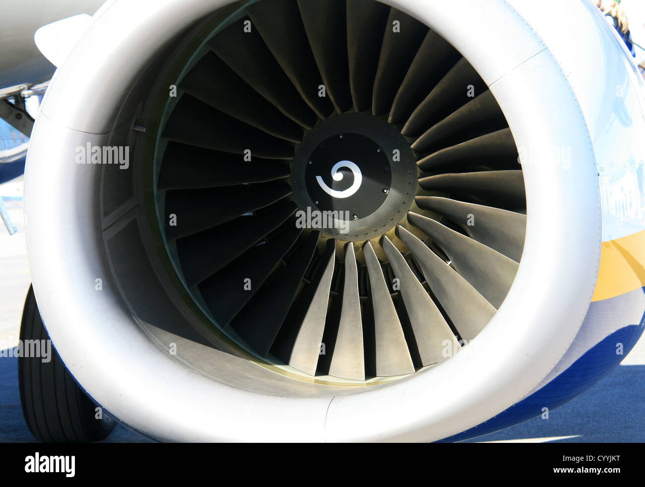 One jet engine, closeup Stock Photo - Alamy