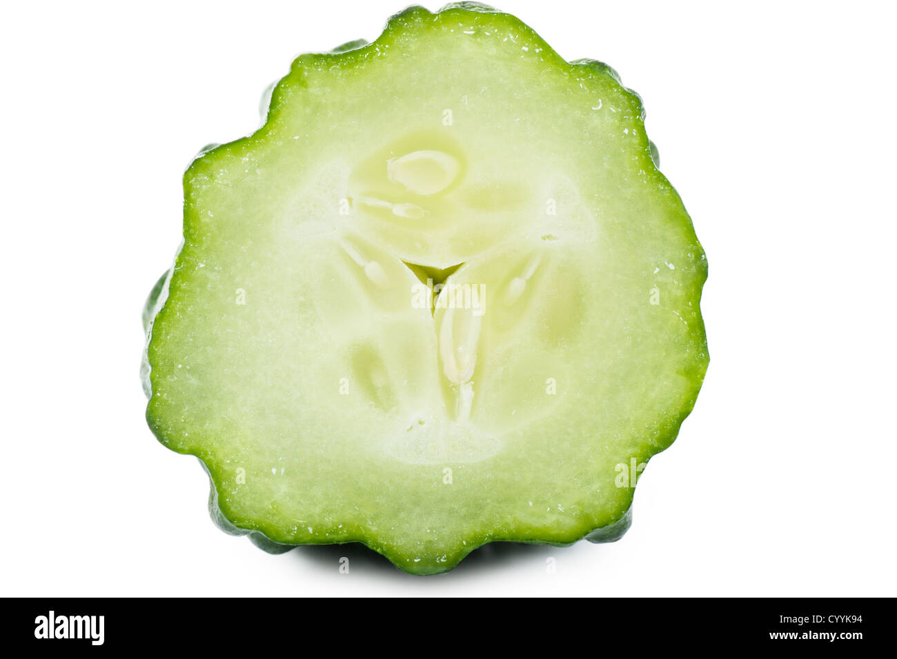 Fresh cut of cucumber Stock Photo - Alamy