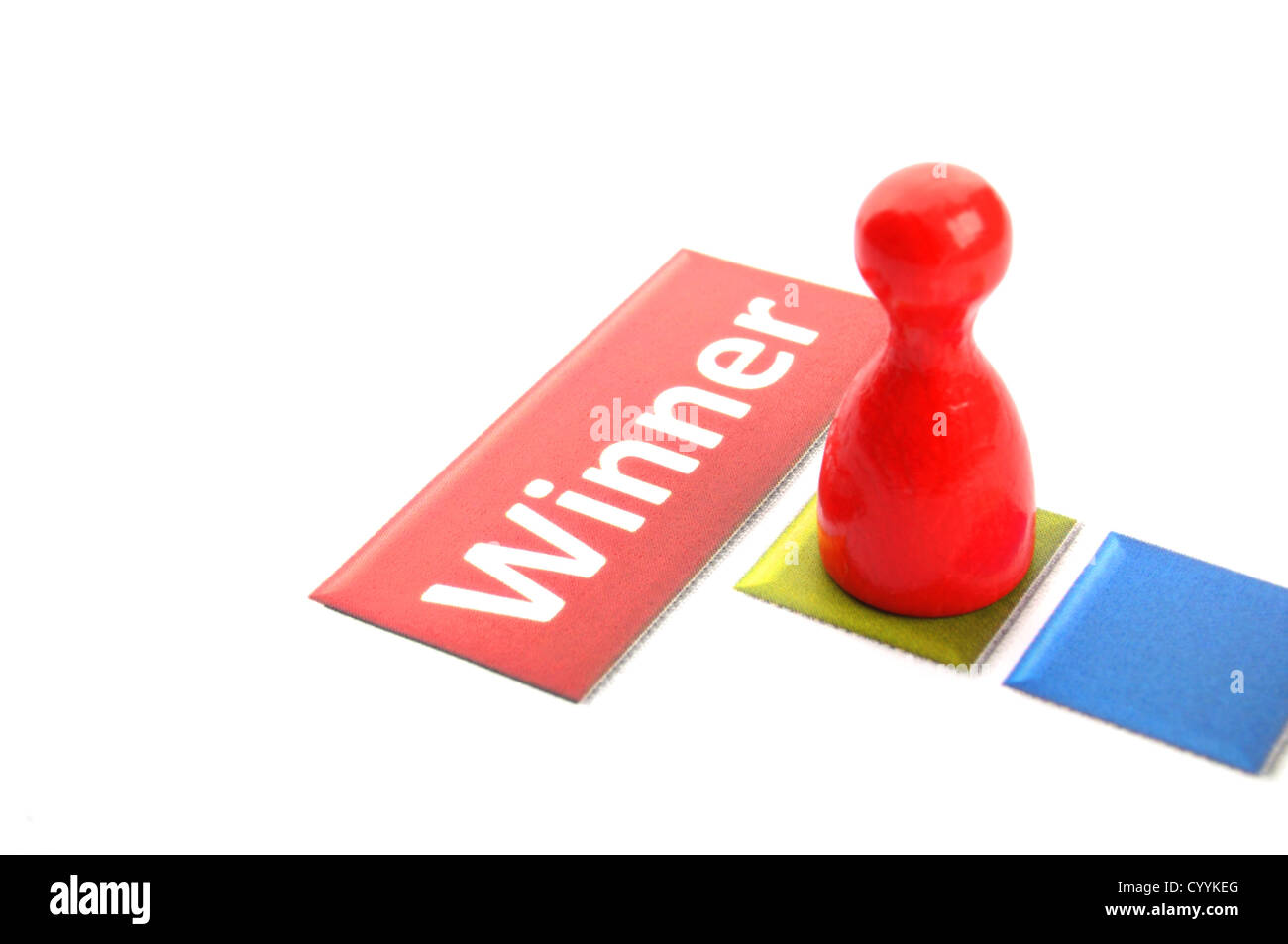 success win or winner business concept with pawn and word Stock Photo ...