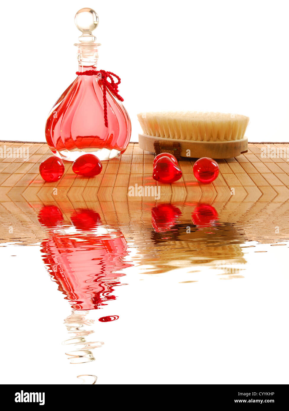 spa still life and water reflection showing wellness concept Stock ...