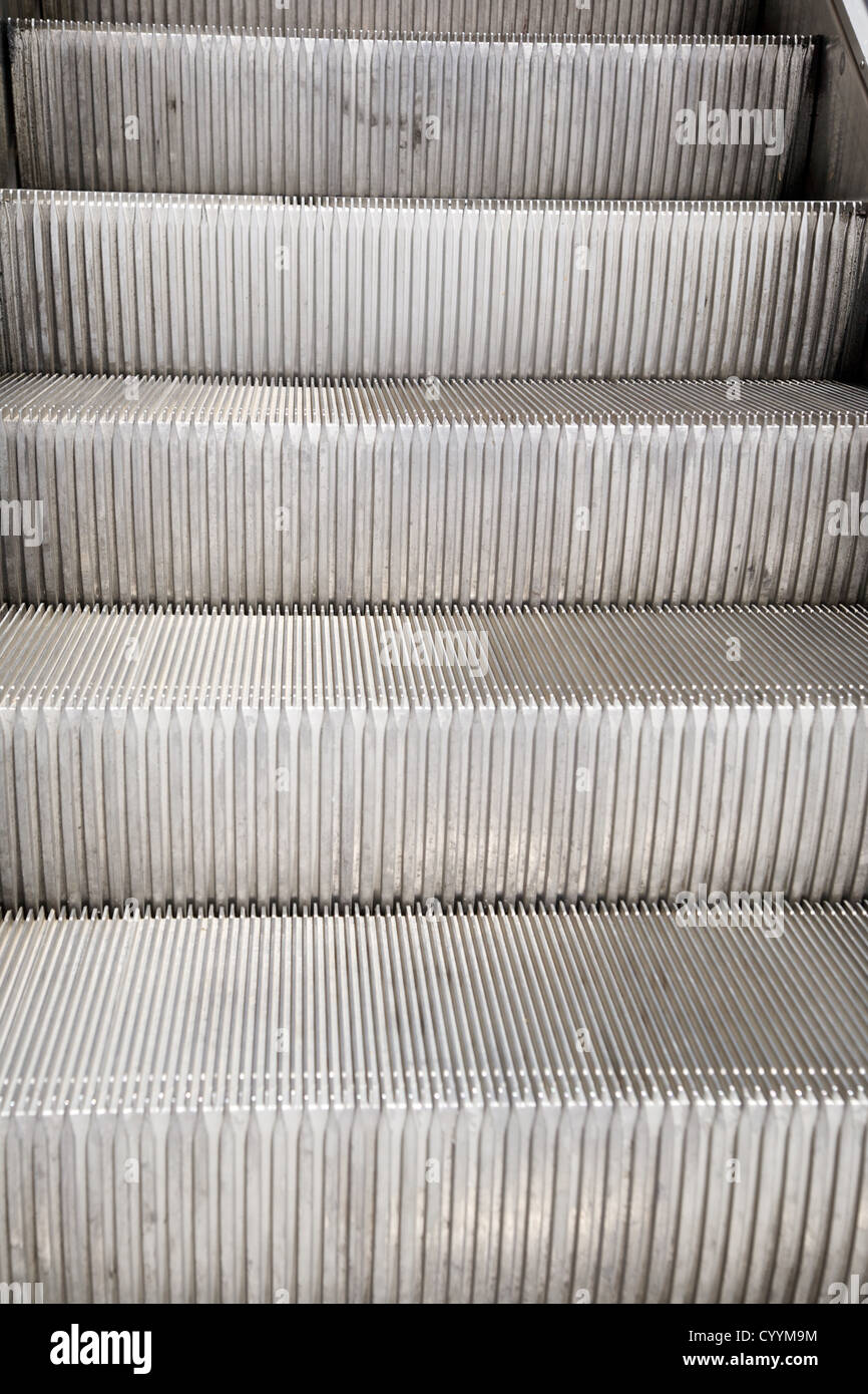 grey metal stairs and steps up direction Stock Photo - Alamy