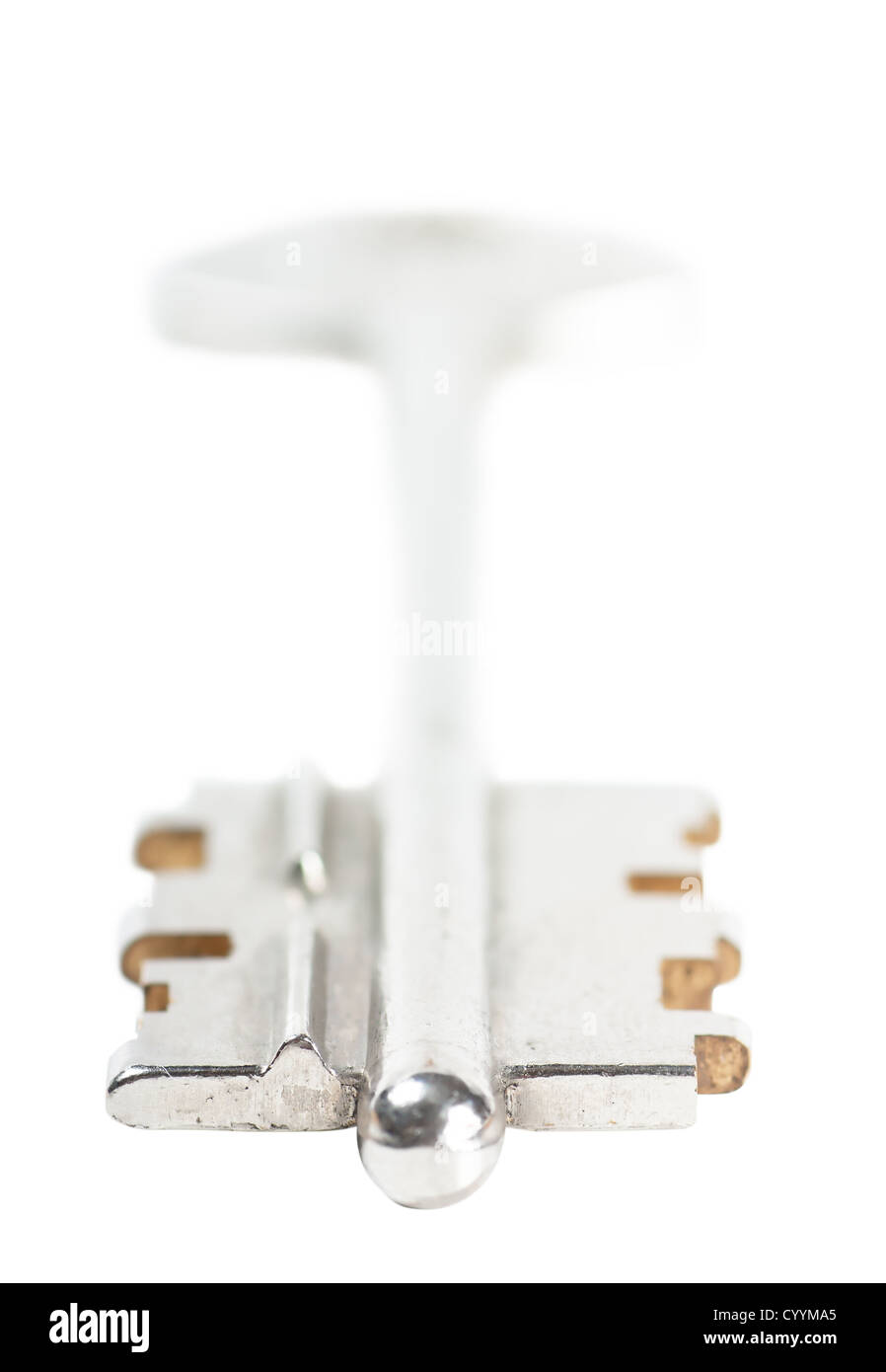 A key isolated over white background Stock Photo - Alamy
