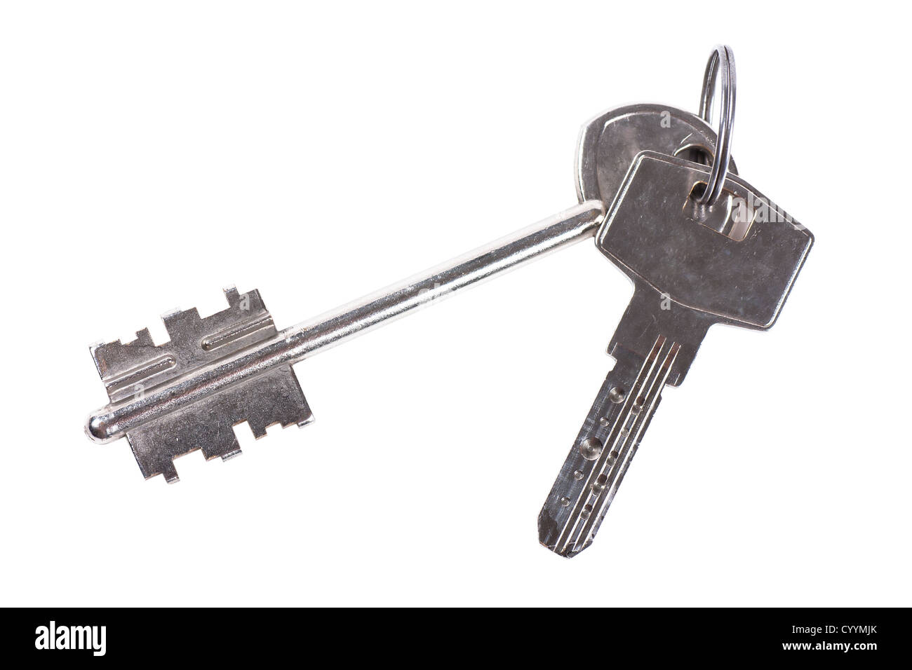 Two iron keys Cut Out Stock Images & Pictures - Alamy