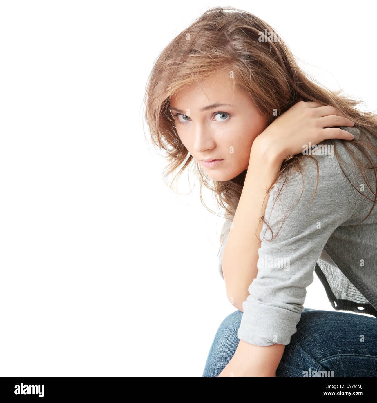 Attractive young woman is disappointed Stock Photo - Alamy