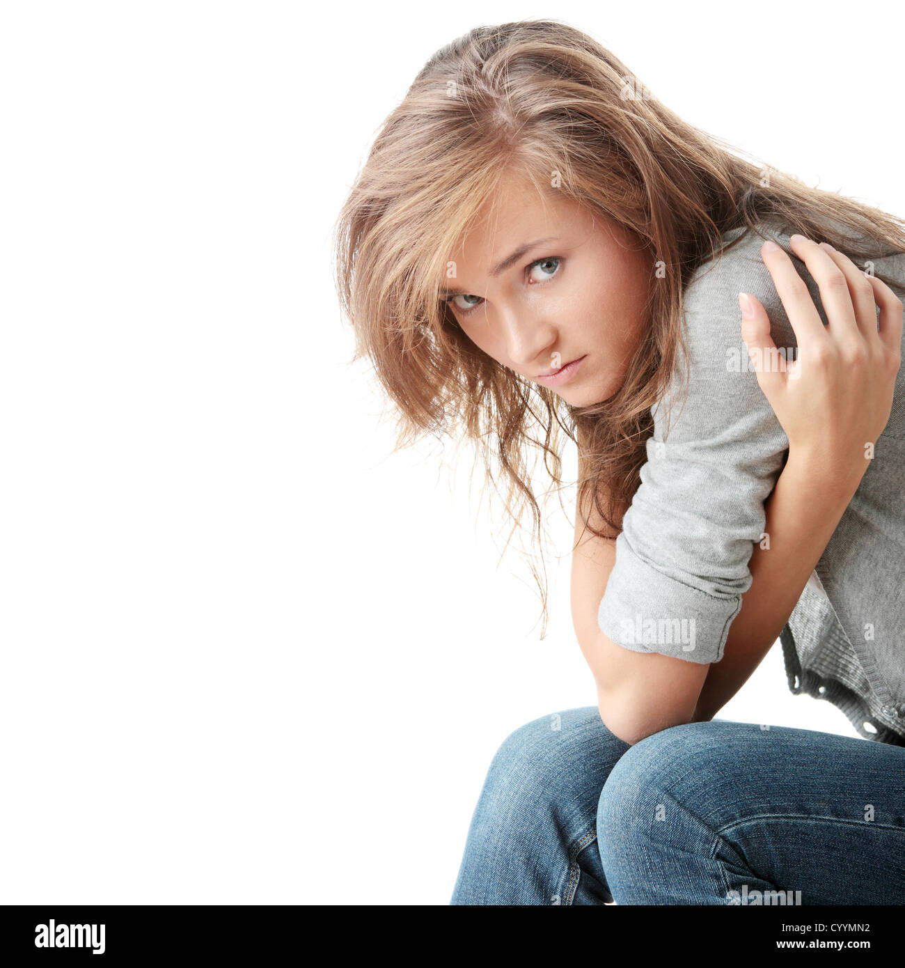 Attractive young woman is disappointed Stock Photo - Alamy