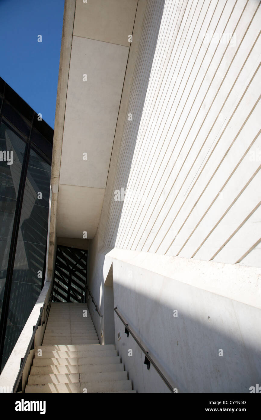 white stone stairs outside the lyon airport Stock Photo - Alamy