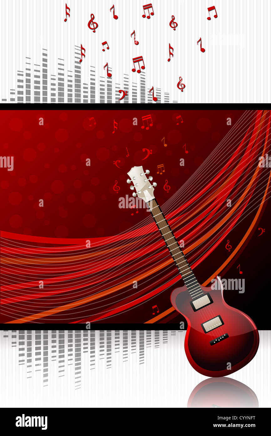illustration of music,gitter Stock Photo - Alamy