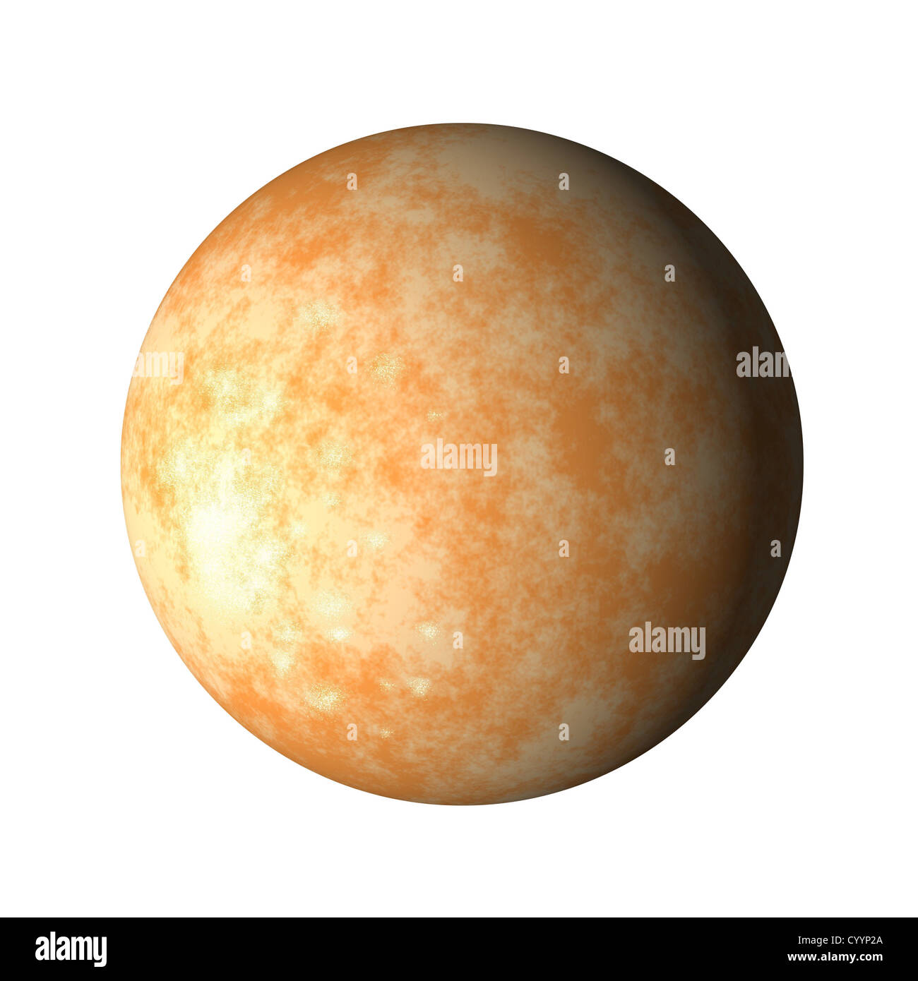 illustration of Jupiter moon europa on isolated background Stock Photo ...