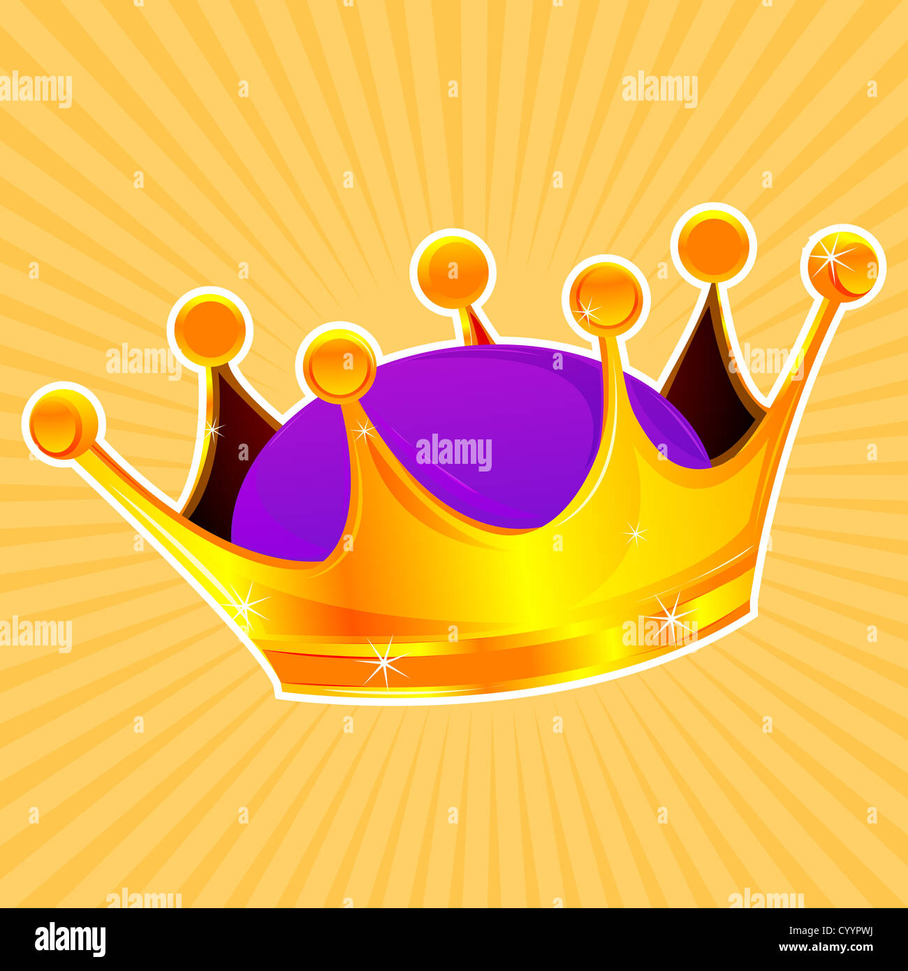 Creative golden crown design hi-res stock photography and images - Alamy