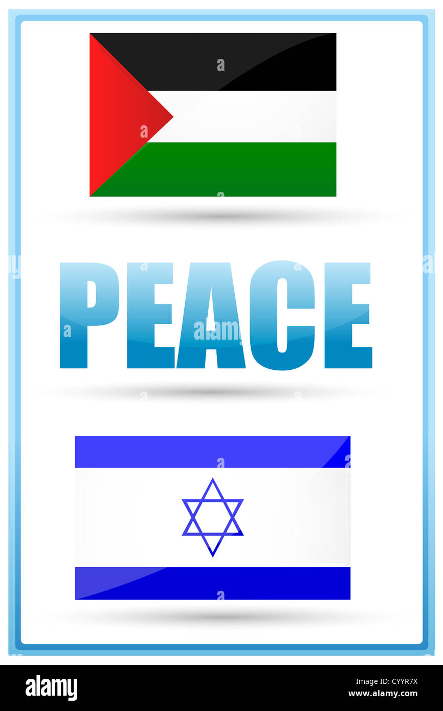 illustration of peace between countries on white background Stock Photo ...