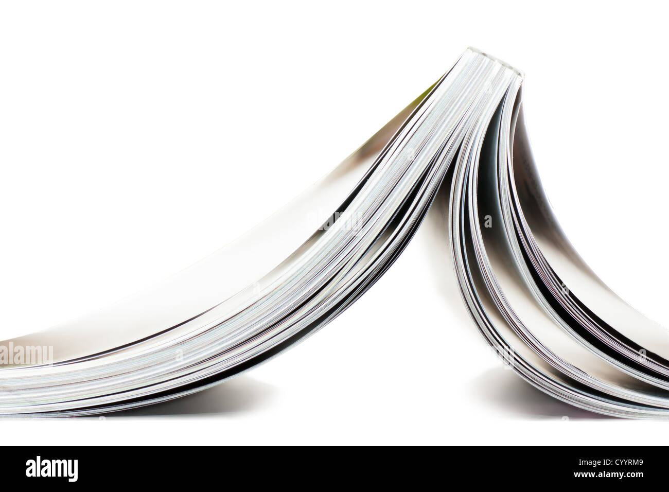 Open magazine page Cut Out Stock Images & Pictures - Alamy