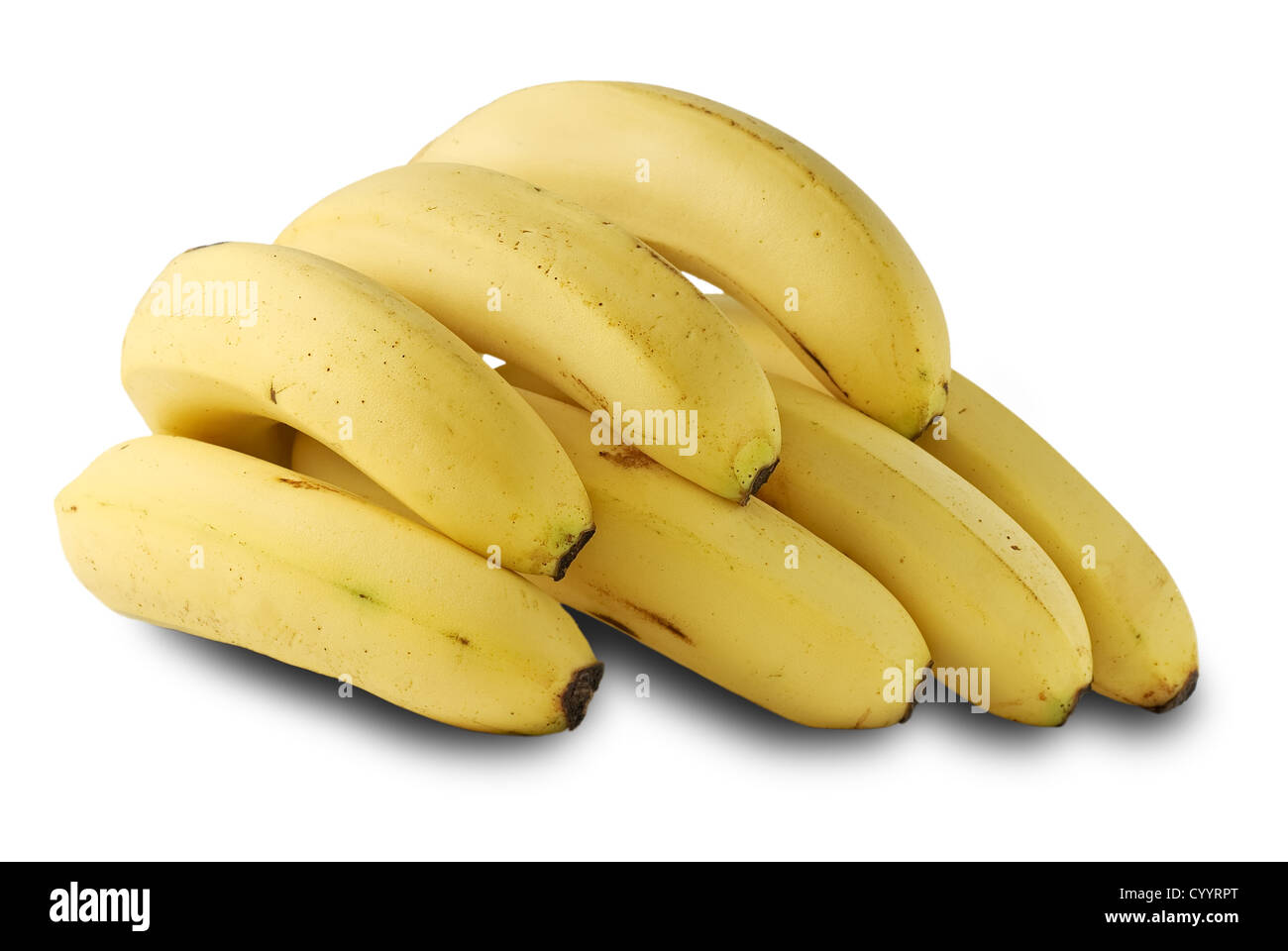 Banana, yellow fruit isolated on white background Stock Photo - Alamy