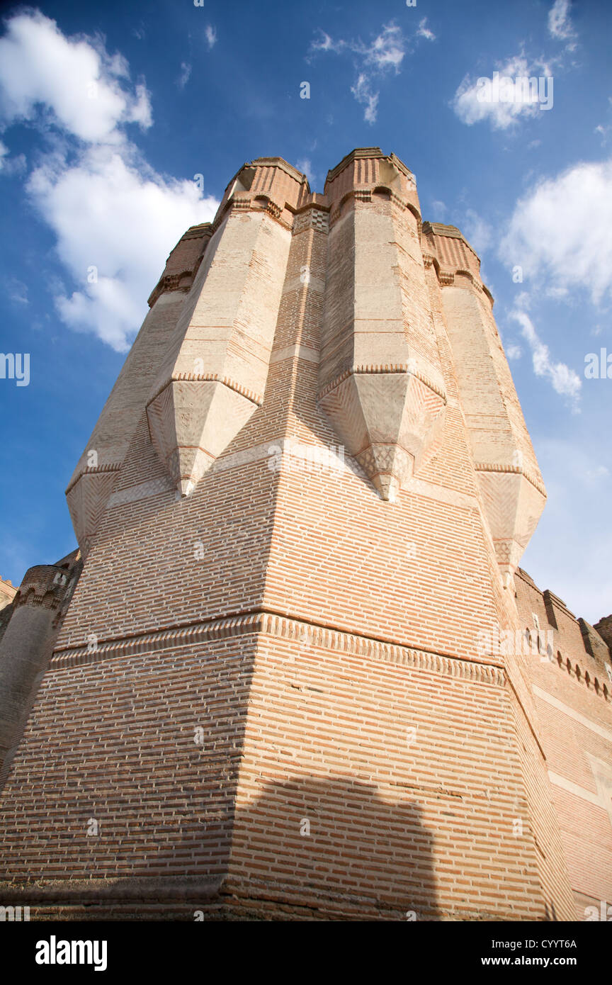 public free access big castle at coca city in spain Stock Photo - Alamy