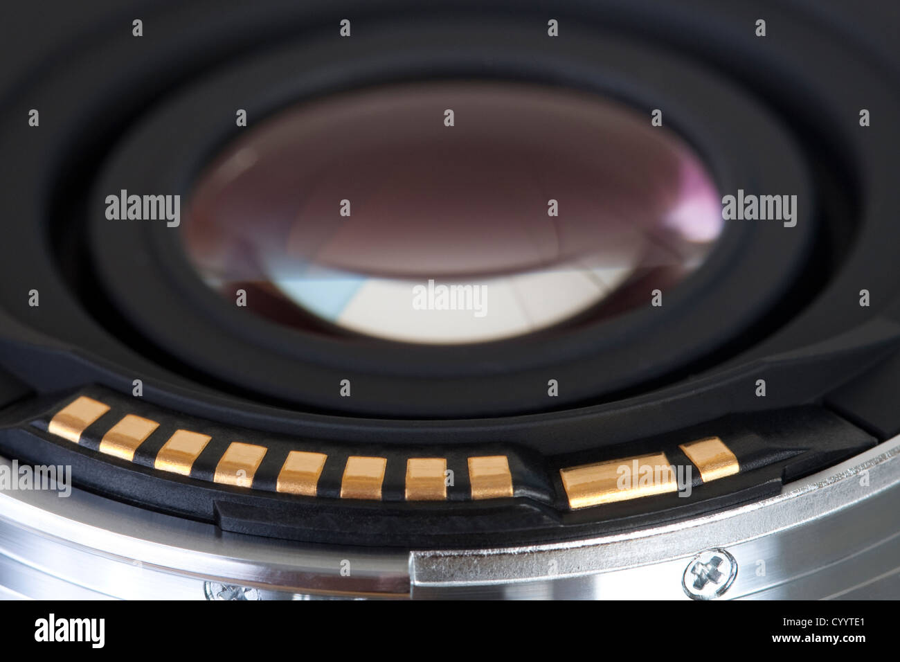 Back view of camera lens background Stock Photo - Alamy