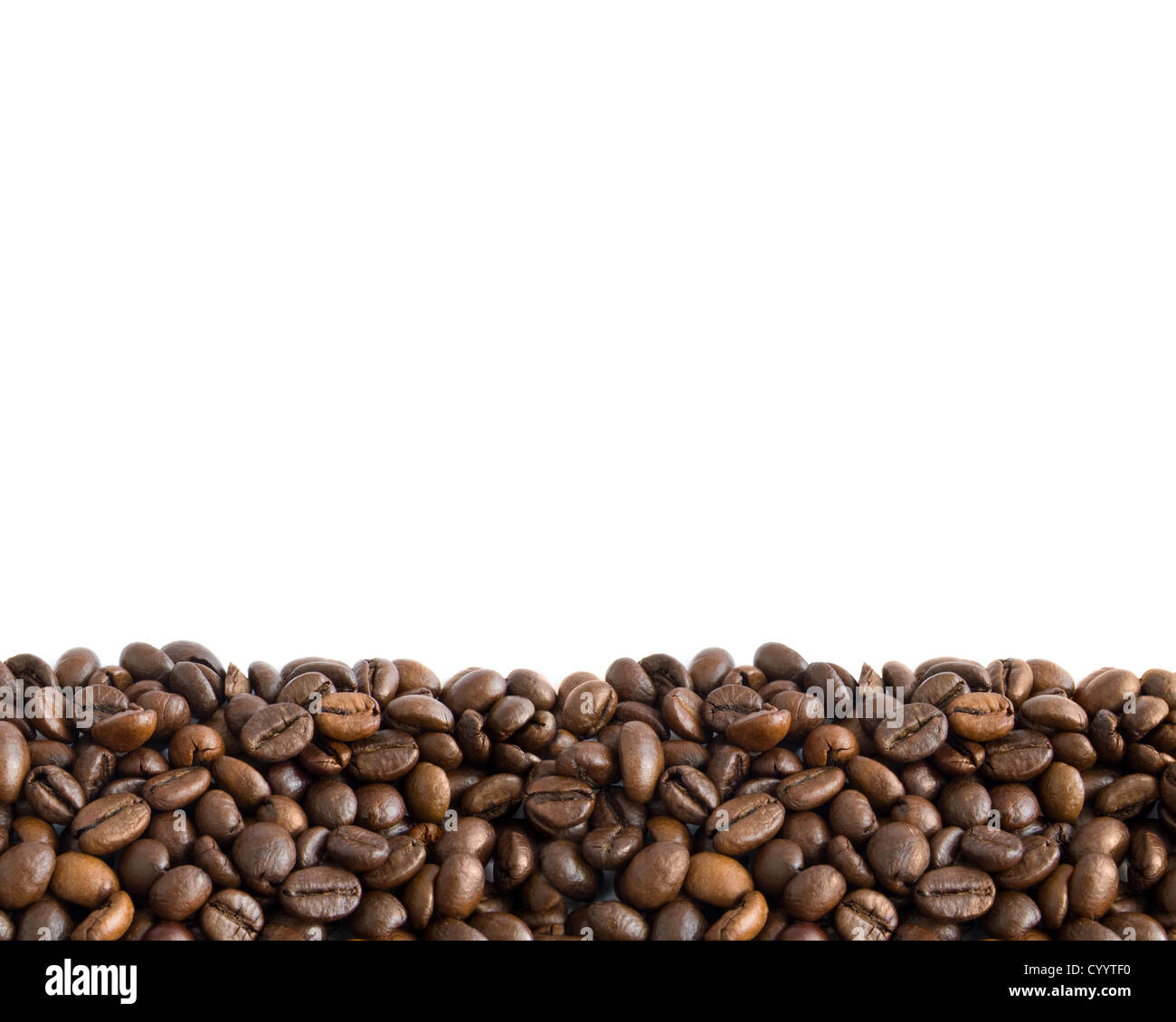 Coffee beans border with copy-space Stock Photo - Alamy