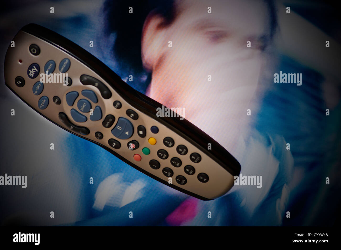 Sky plus + football Stock Photo - Alamy