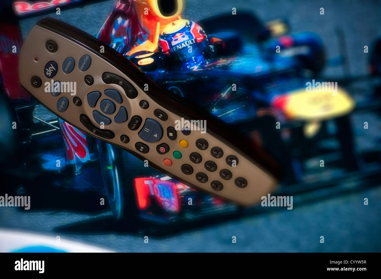 Sky plus + formula 1 Stock Photo - Alamy