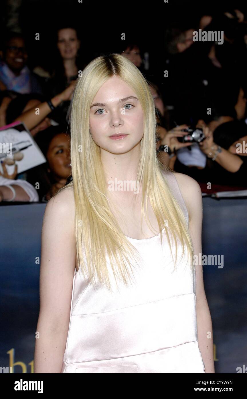Elle Fanning at arrivals for THE TWILIGHT SAGA: BREAKING DAWN - PART 2 ...