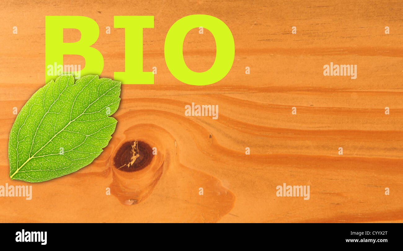 bio concept with word on nature still life Stock Photo - Alamy