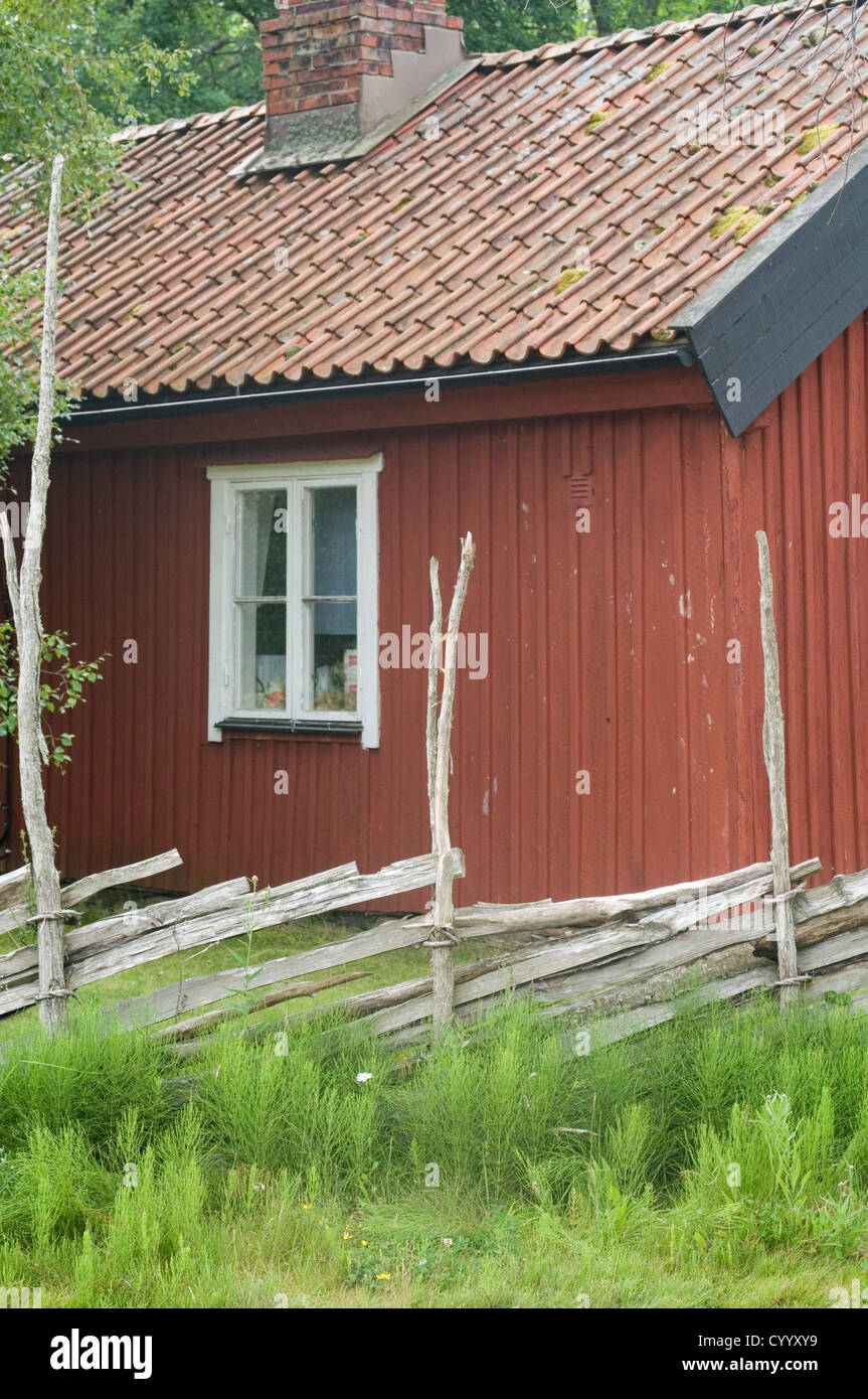 Traditional swedish fence hi-res stock photography and images - Alamy