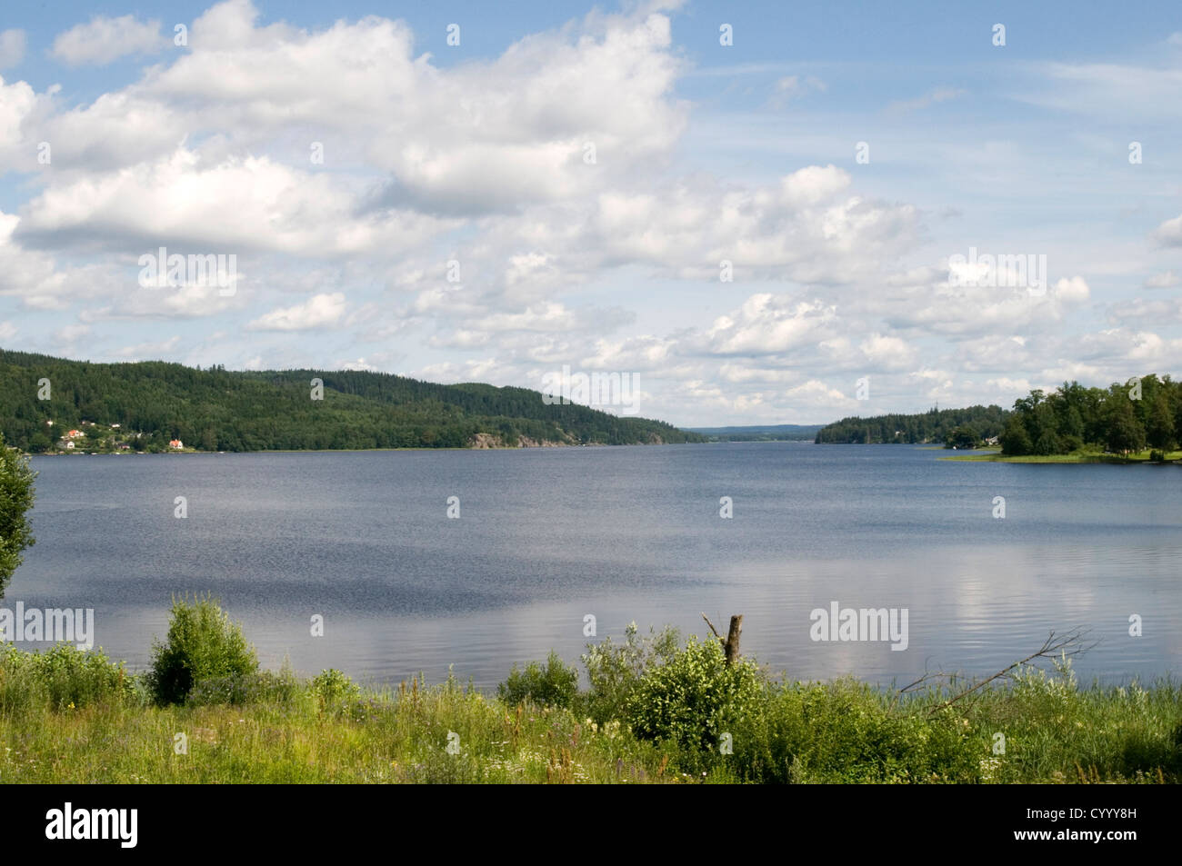 swedish lake lakes sweden clean water fresh near boras Öresjö Stock ...