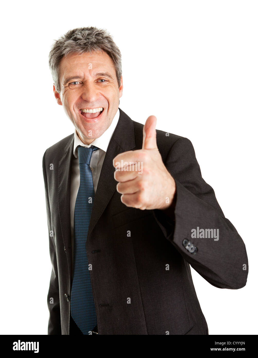 Portrait of successful senior business man. Isolated on white Stock ...