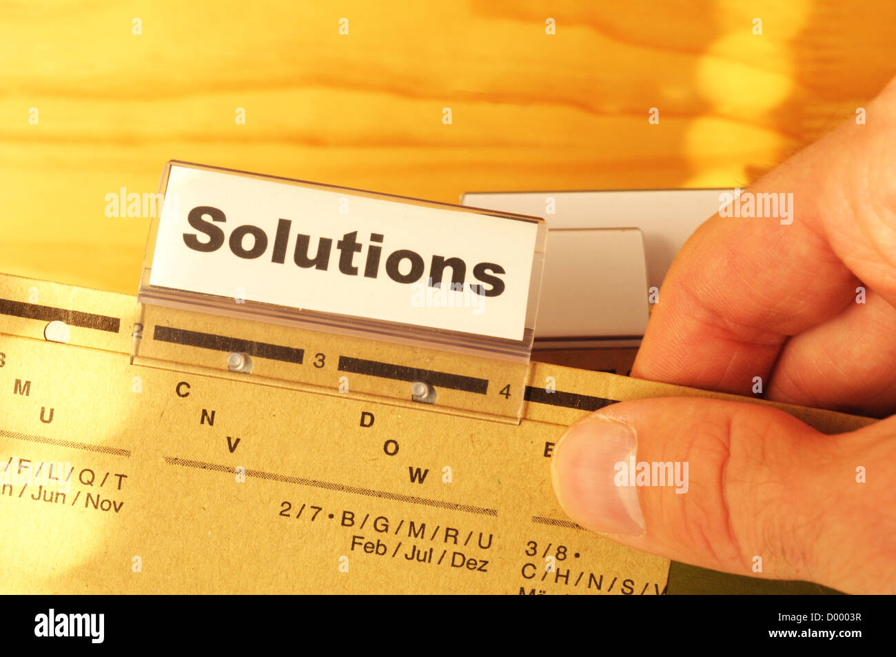 solution word on business folder showing solving a problem concept ...