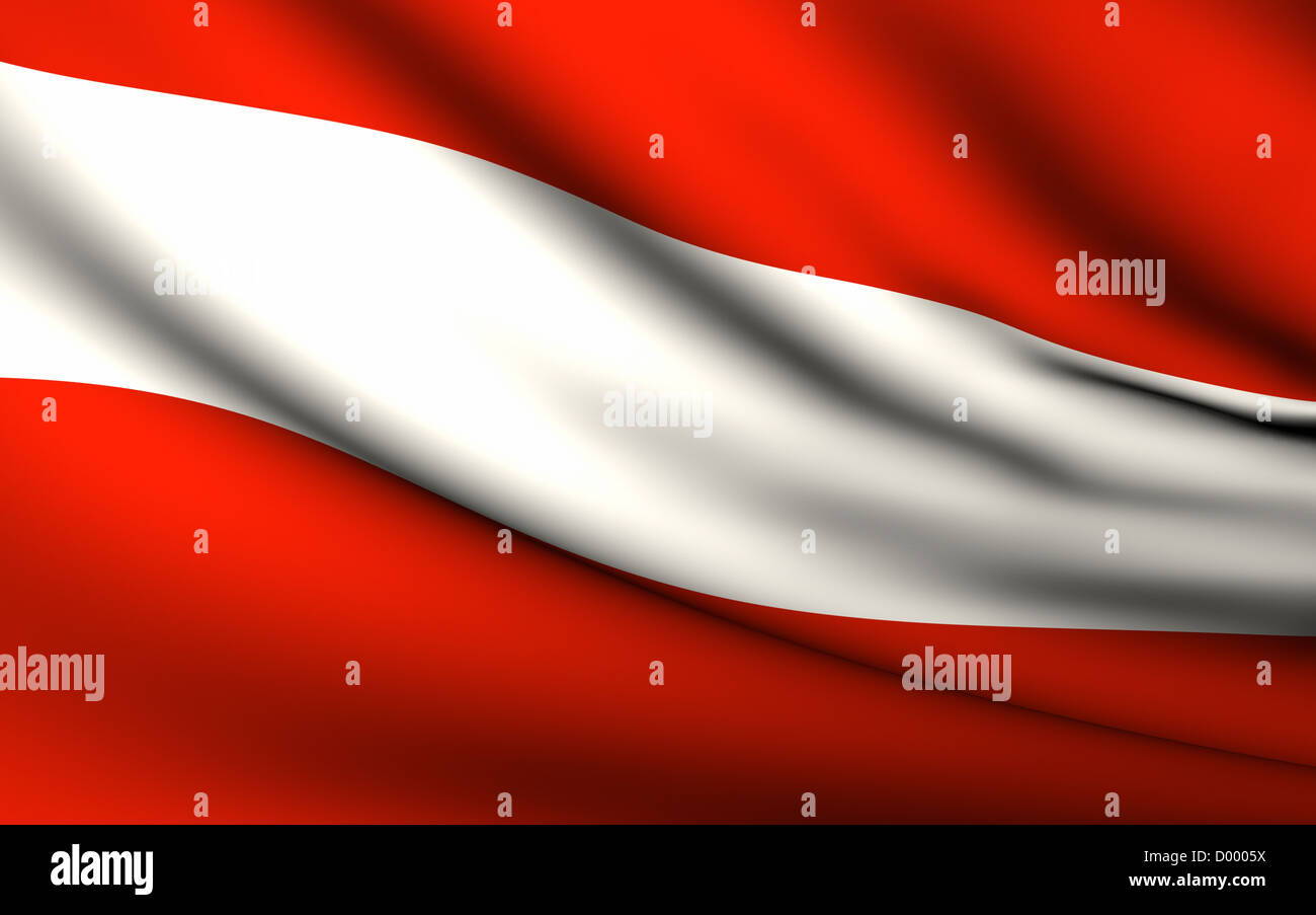 Flying Flag of Austria . All Countries Collection Stock Photo - Alamy