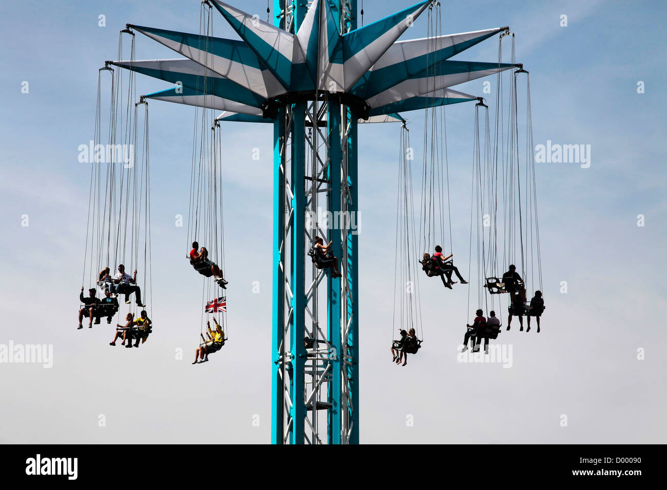 Southbank Fairground ride in Jubliee Park British Isles Great Britain ...