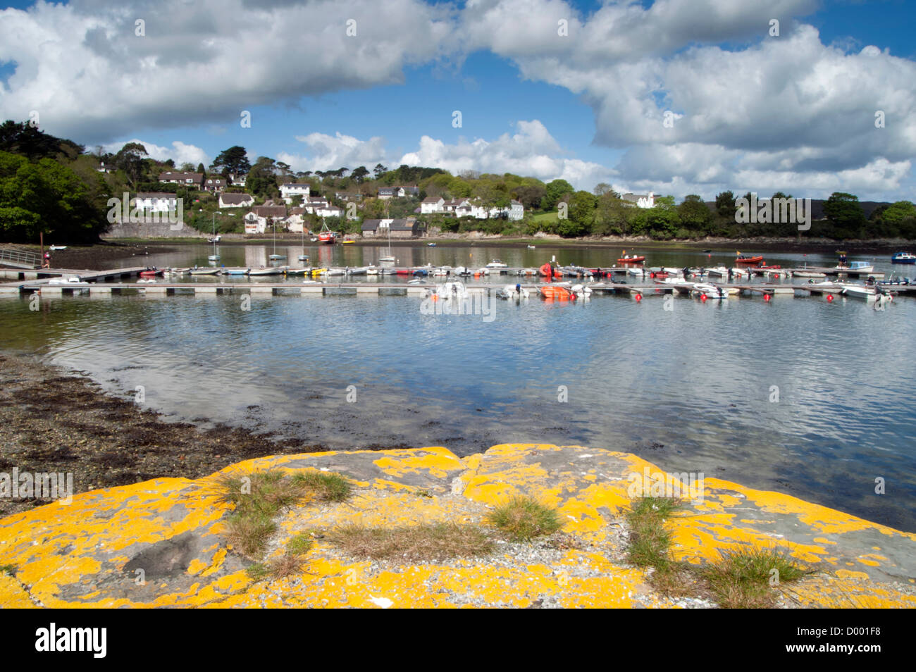 Helford; from across the River Helford; Cornwall; UK Stock Photo - Alamy