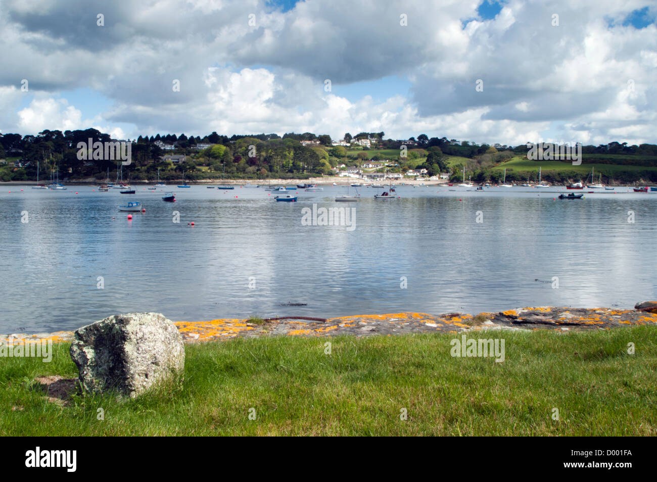 Helford Passage; from across the River Helford; Cornwall; UK Stock ...