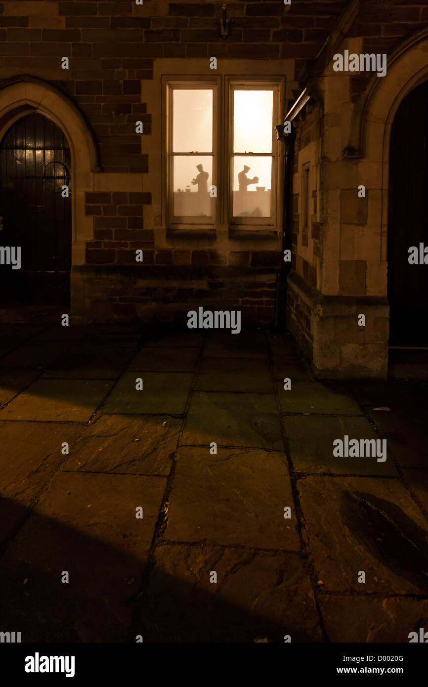 Northampton Town Centre at night Stock Photo - Alamy