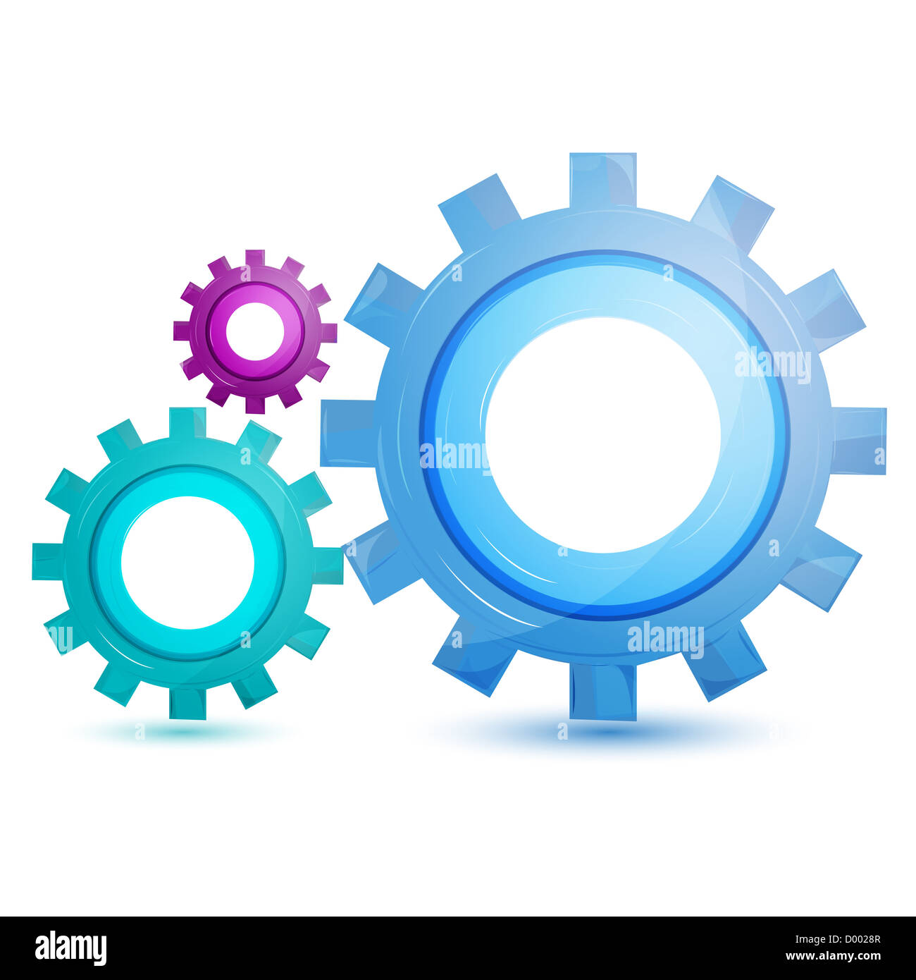illustration of gear tool on white background Stock Photo - Alamy