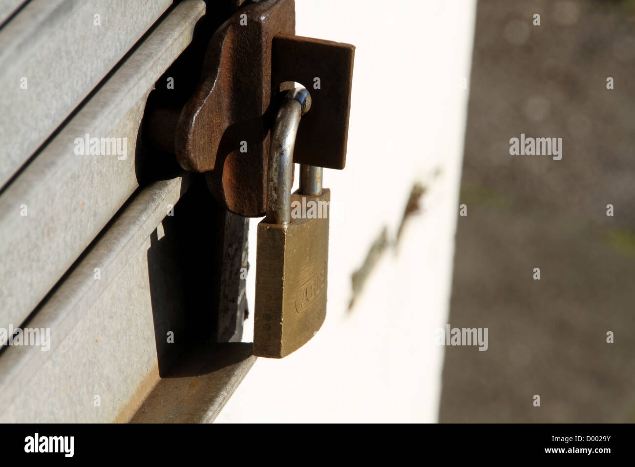 Rusty metal shutters hi-res stock photography and images - Alamy