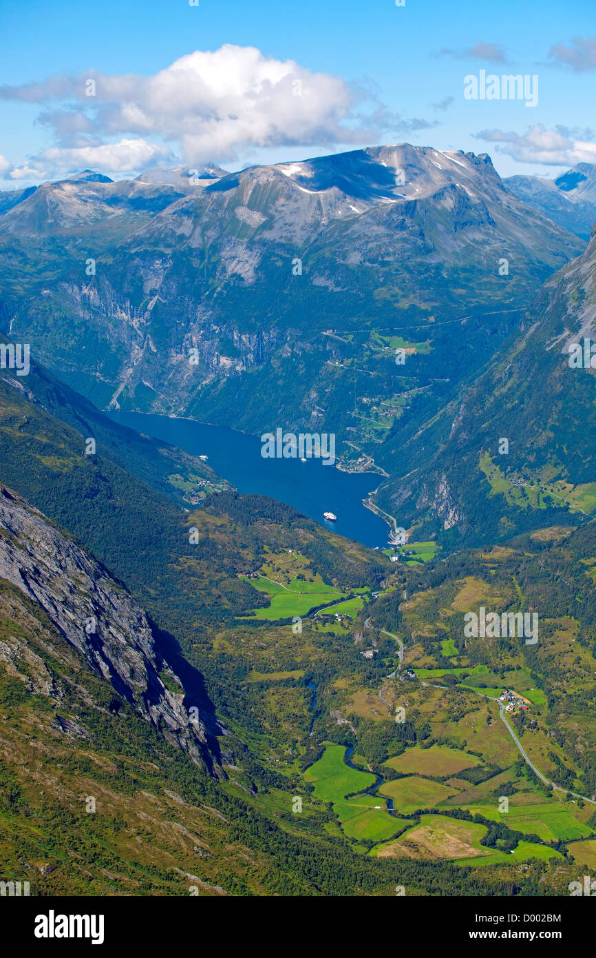 View of Geiranger Stock Photo - Alamy
