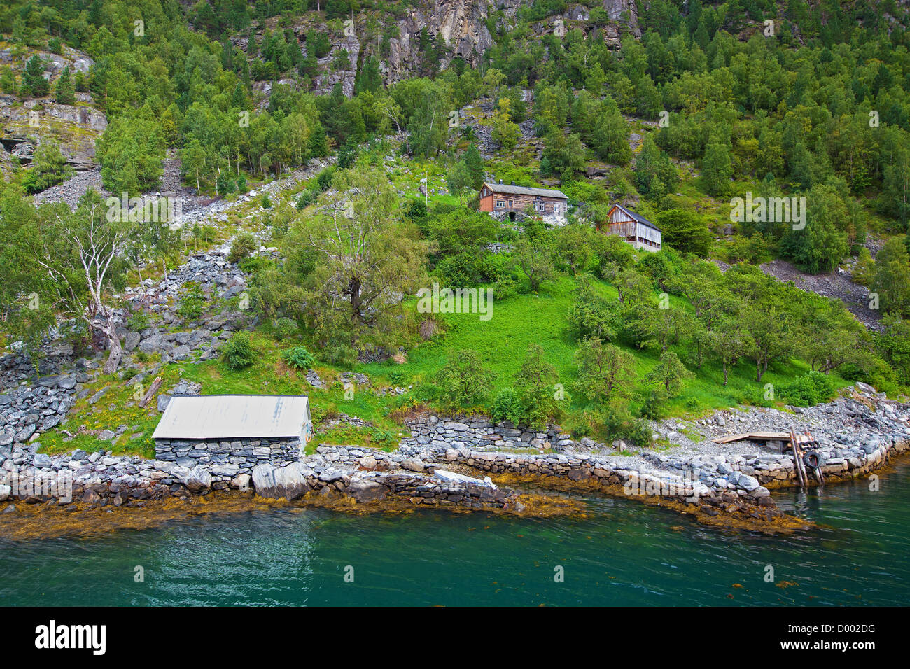 Geiranger fjord mountain farm hi-res stock photography and images - Alamy